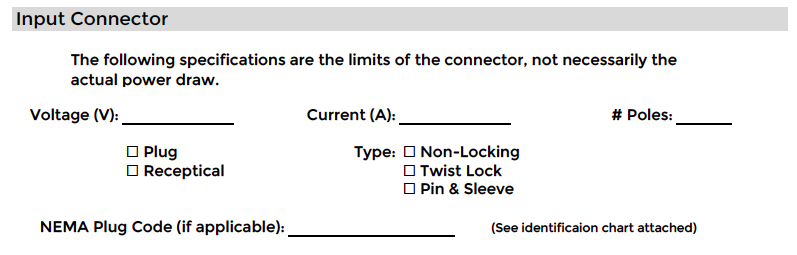 Electrical Specification Sheet for Construction and Surface Prep ...